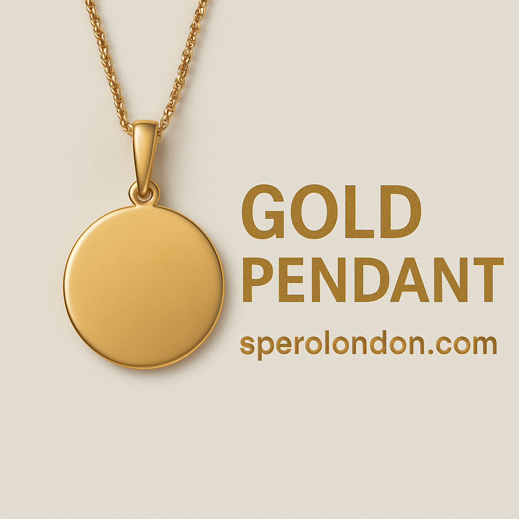 Gold Pendant – Handcrafted Gold Necklaces – Spero London